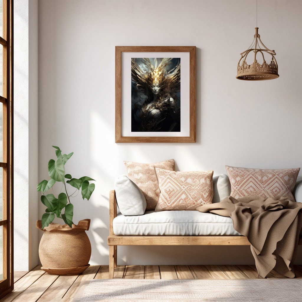 Valkyrie, Wall Art, Ethereal Gothic-horror, Digital Download, PNG - Etsy