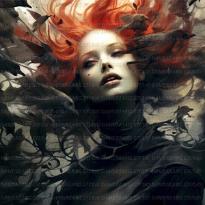 Death, Wall Art, Ethereal Gothic-horror, Digital Download, PNG - Etsy