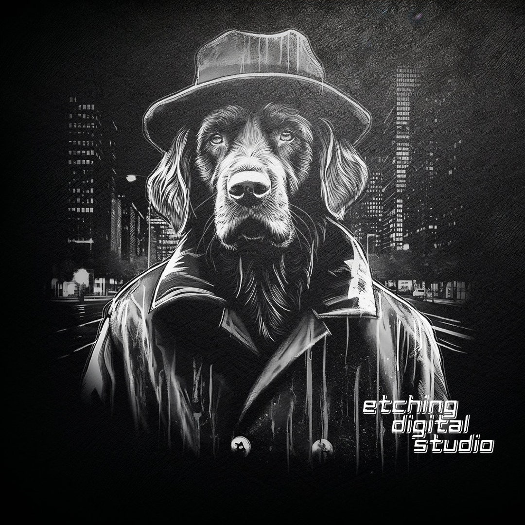 Criminal Dog PNG for CNC Laser Engrave, Laser Burn, Glowforge File ...