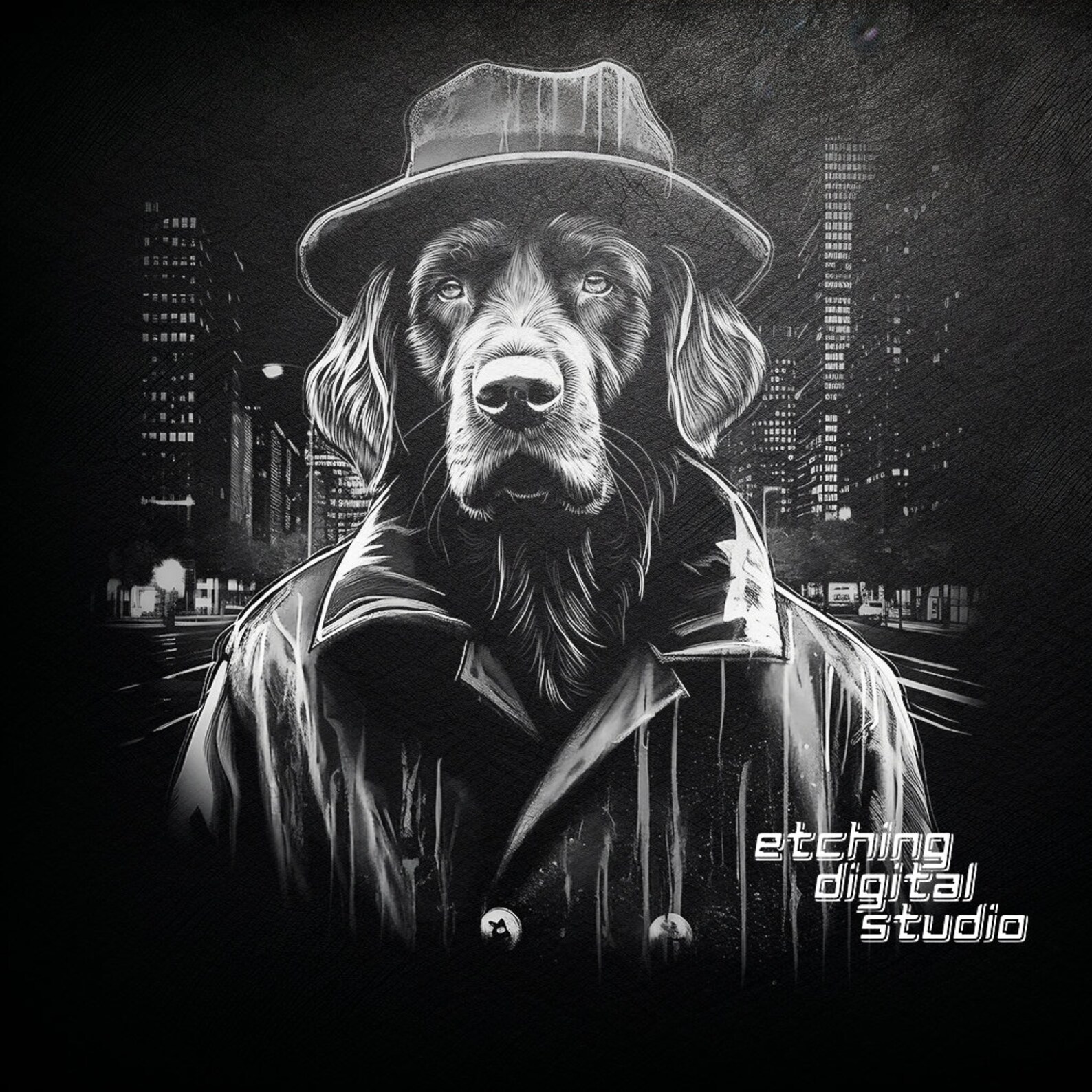 Criminal Dog PNG for CNC Laser Engrave, Laser Burn, Glowforge File ...