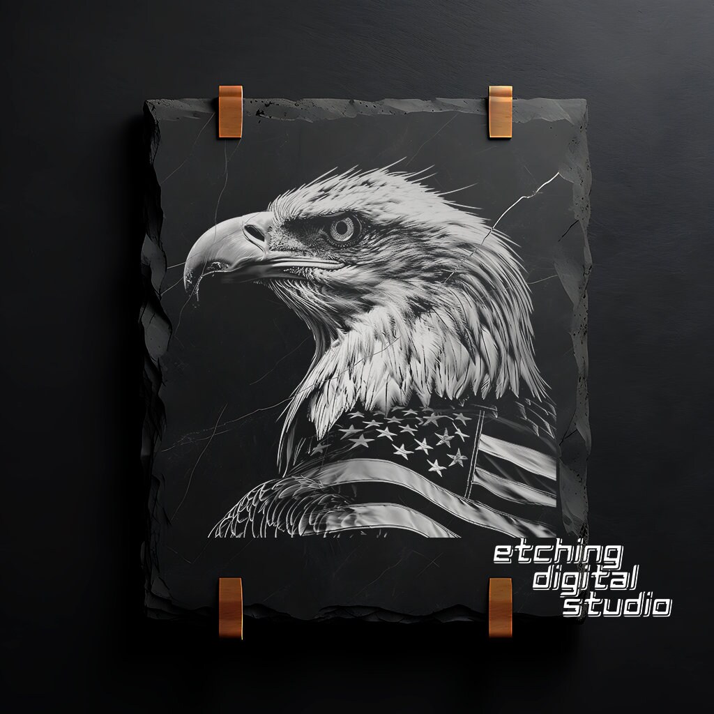 Eagle U.S.A Slate PNG | Slate Coasters Engraved | Slate Boards Etching ...