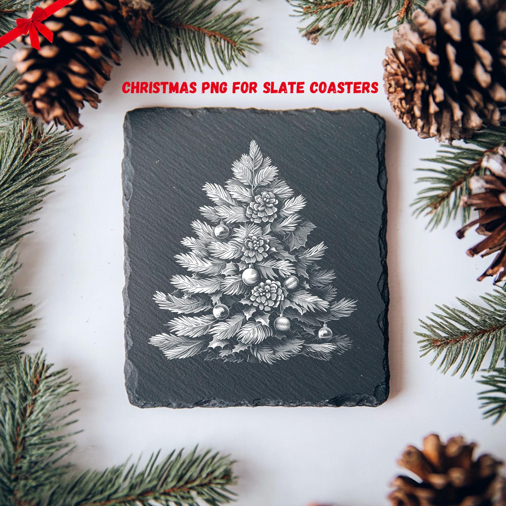 Christmas Tree PNG for CNC Laser Engrave, Laser Burn, Glowforge File ...