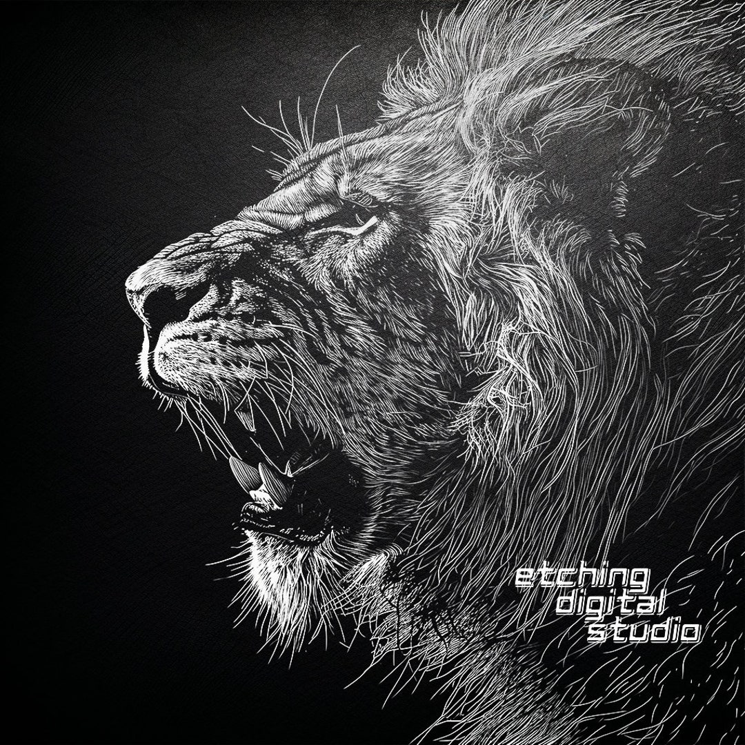 Lion Slate PNG | Slate Coasters Engraved | Slate Boards Etching | DIY ...