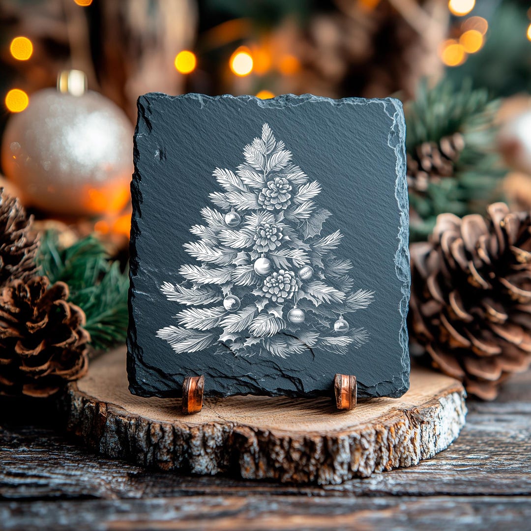 Christmas Tree PNG for CNC Laser Engrave, Laser Burn, Glowforge File ...