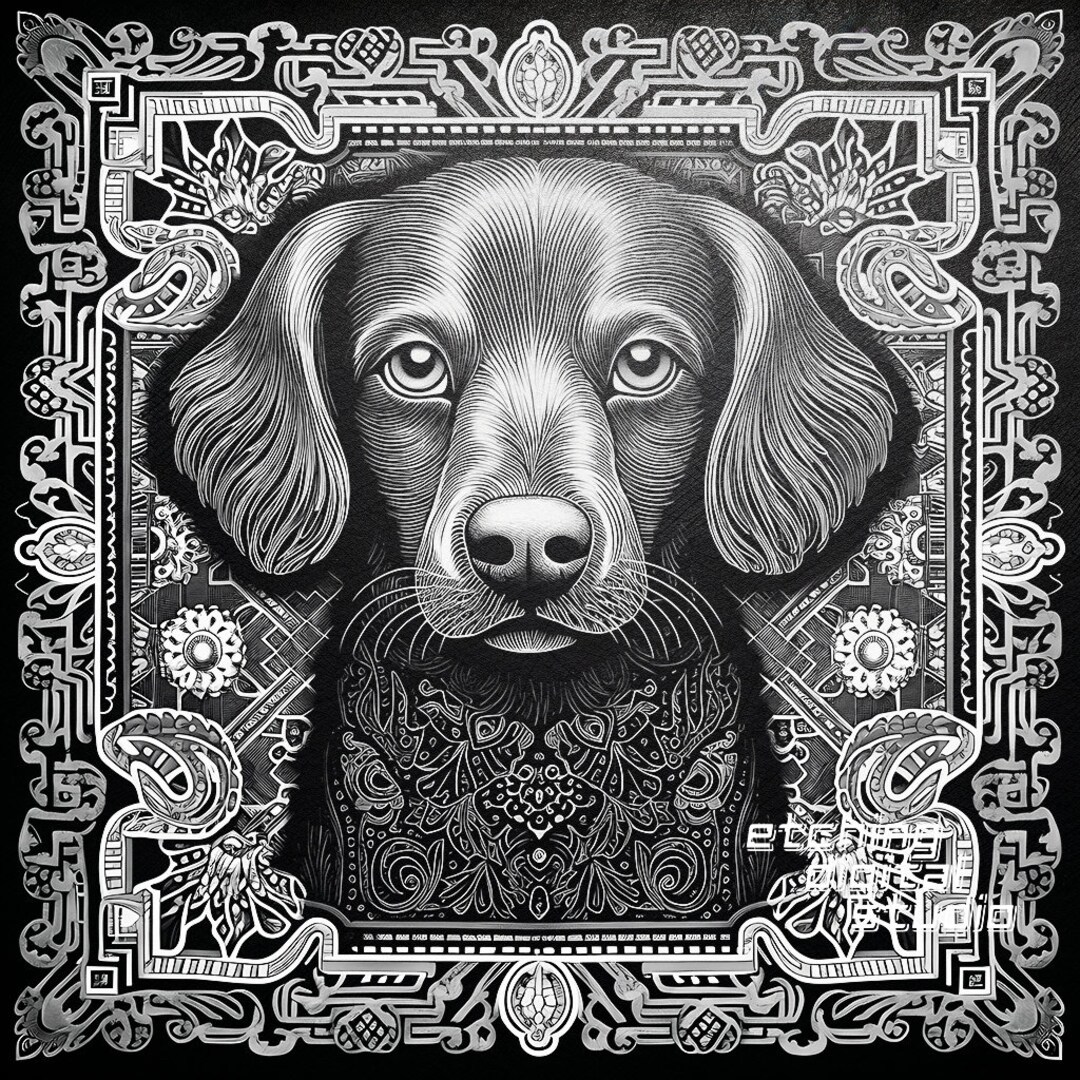 Dog Tile PNG for CNC Laser Engrave, Laser Burn, Glowforge File ...