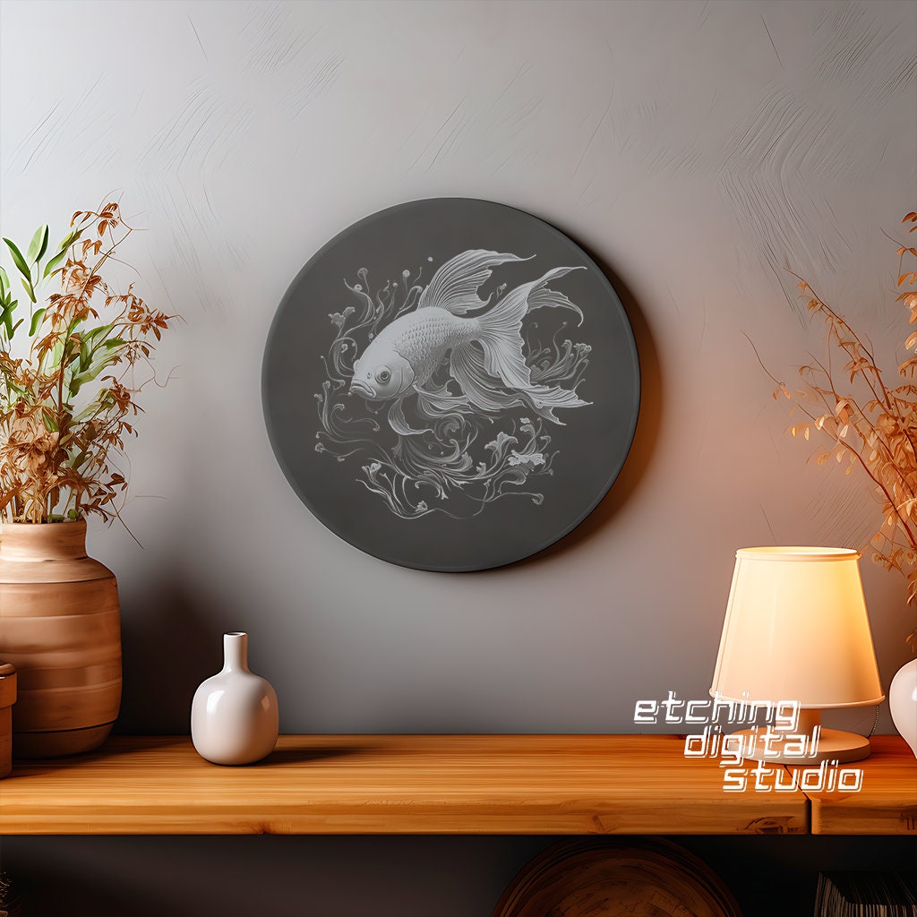 Koi Fish Carp PNG for CNC Laser Engrave Laser Burn Japanese - Etsy
