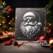 Cool Santa Claus PNG for CNC Laser Engrave, Laser Burn, Glowforge File ...