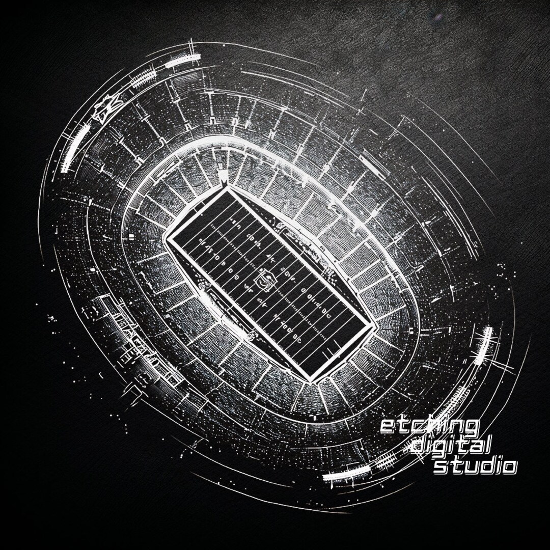 Stadium PNG for CNC Laser Engrave, Laser Burn, Glowforge File ...