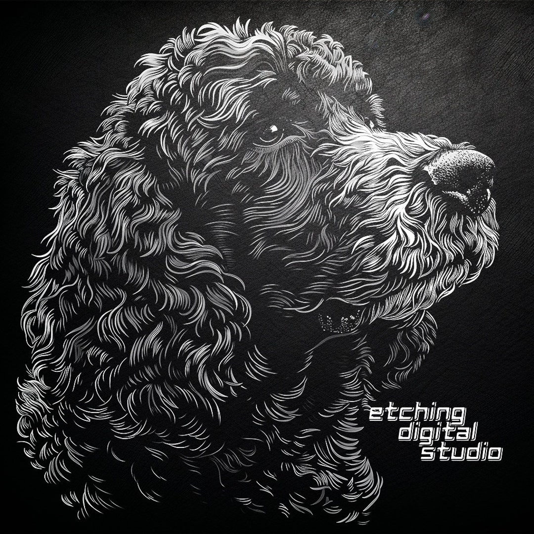 Portuguese Water Dog Slate PNG | Slate Coasters Engraved | Slate Boards ...