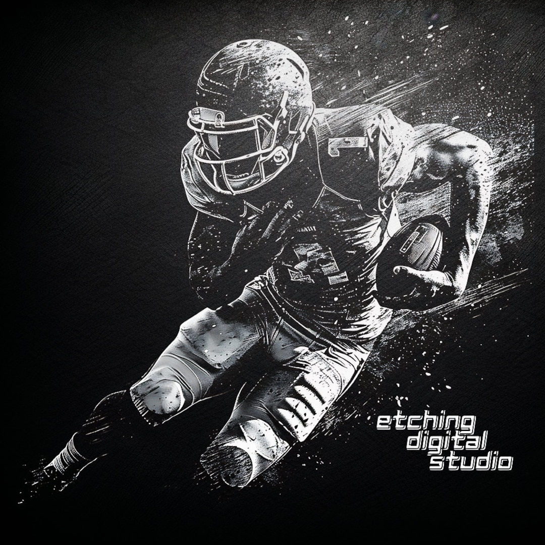 Football Player Slate PNG | Slate Coasters Engraved | Slate Boards ...