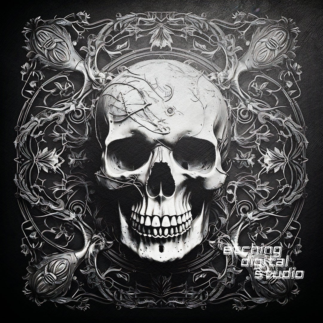 Skull PNG for CNC Laser Engrave Halloween Horror Laser - Etsy