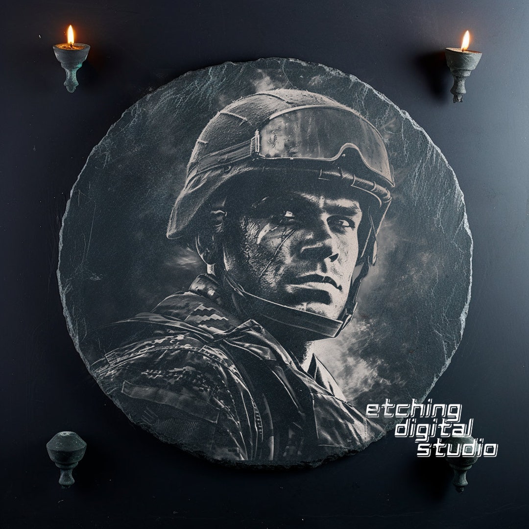 Soldier PNG for CNC Laser Engrave, Laser Burn, Glowforge File ...