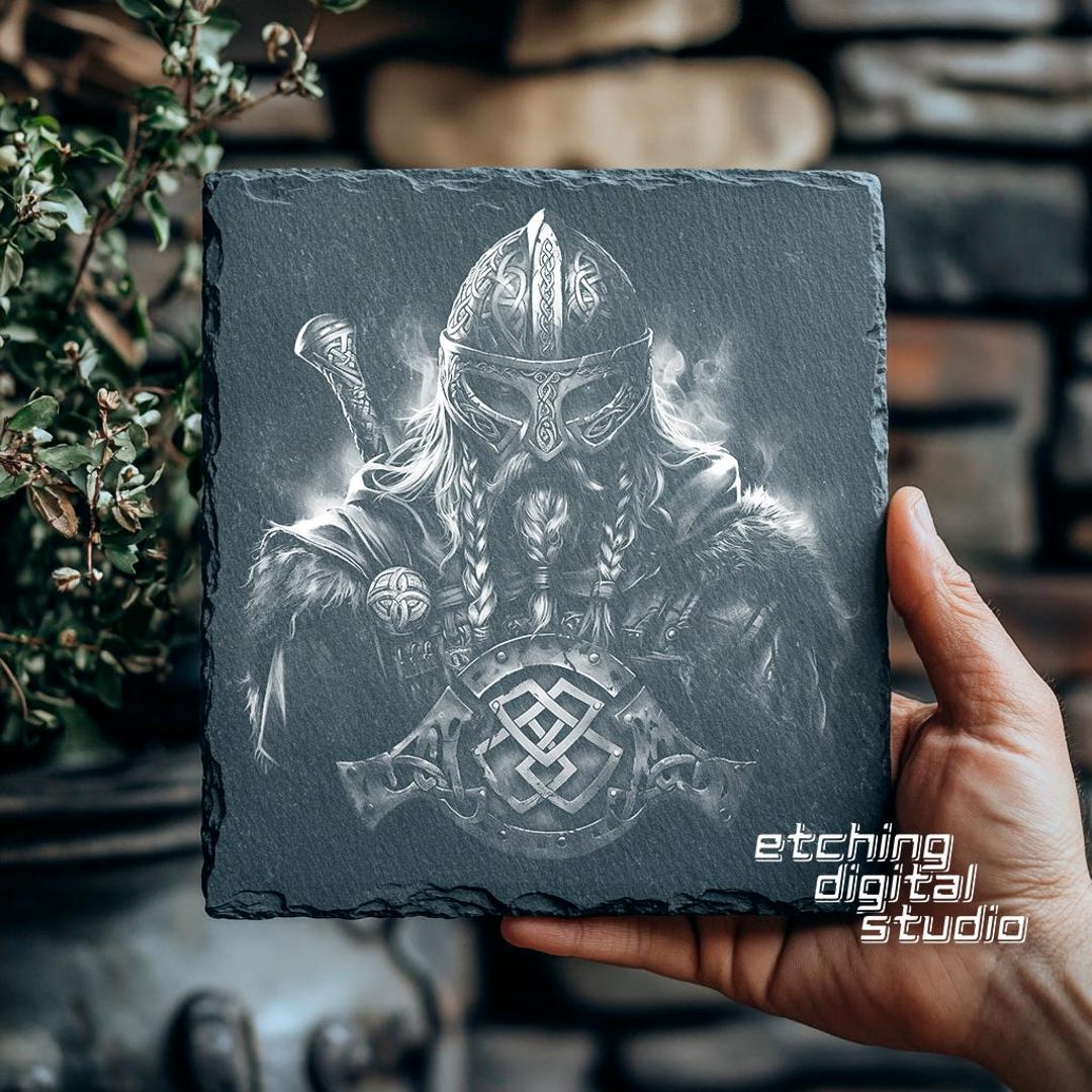 Viking Slate PNG | Slate Coasters Engraved | Slate Boards Etching | DIY ...