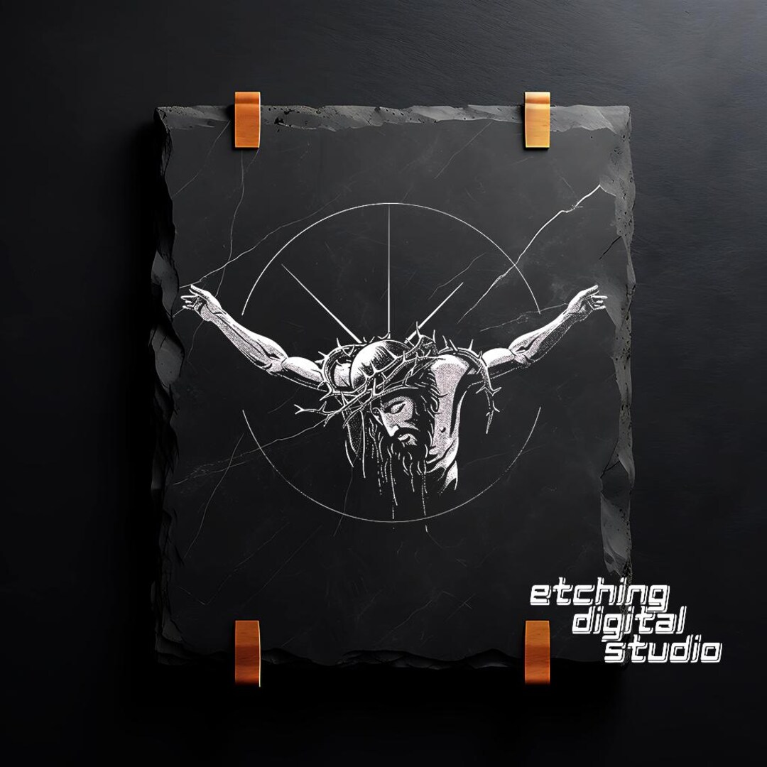 Jesus PNG for CNC Laser Engrave, Laser Burn, Glowforge File, Lightburn ...