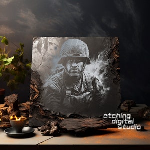 Soldier Warfare PNG for CNC Laser Engrave, Laser Burn, Glowforge File ...