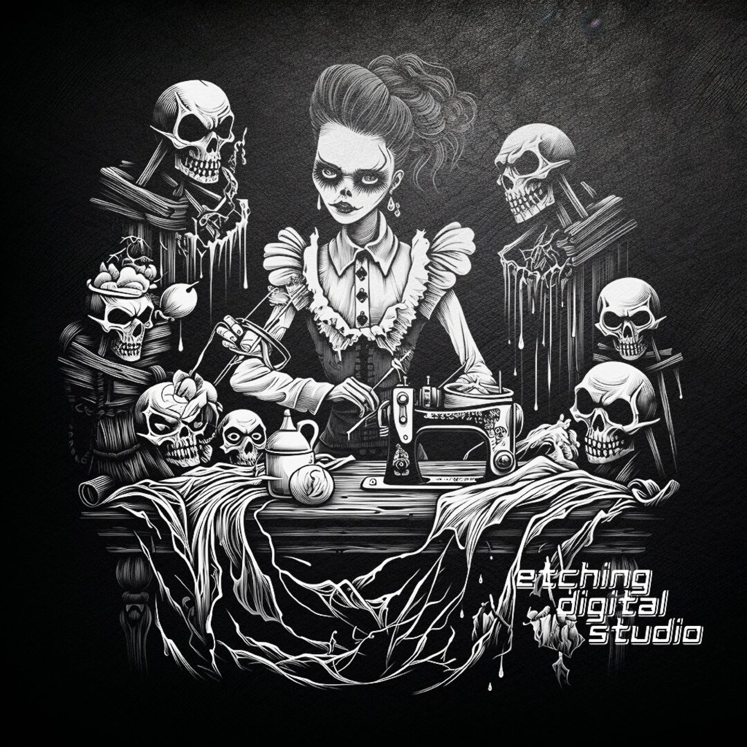 Gothic Tailor PNG for CNC Laser Engrave, Laser Burn, Glowforge File ...