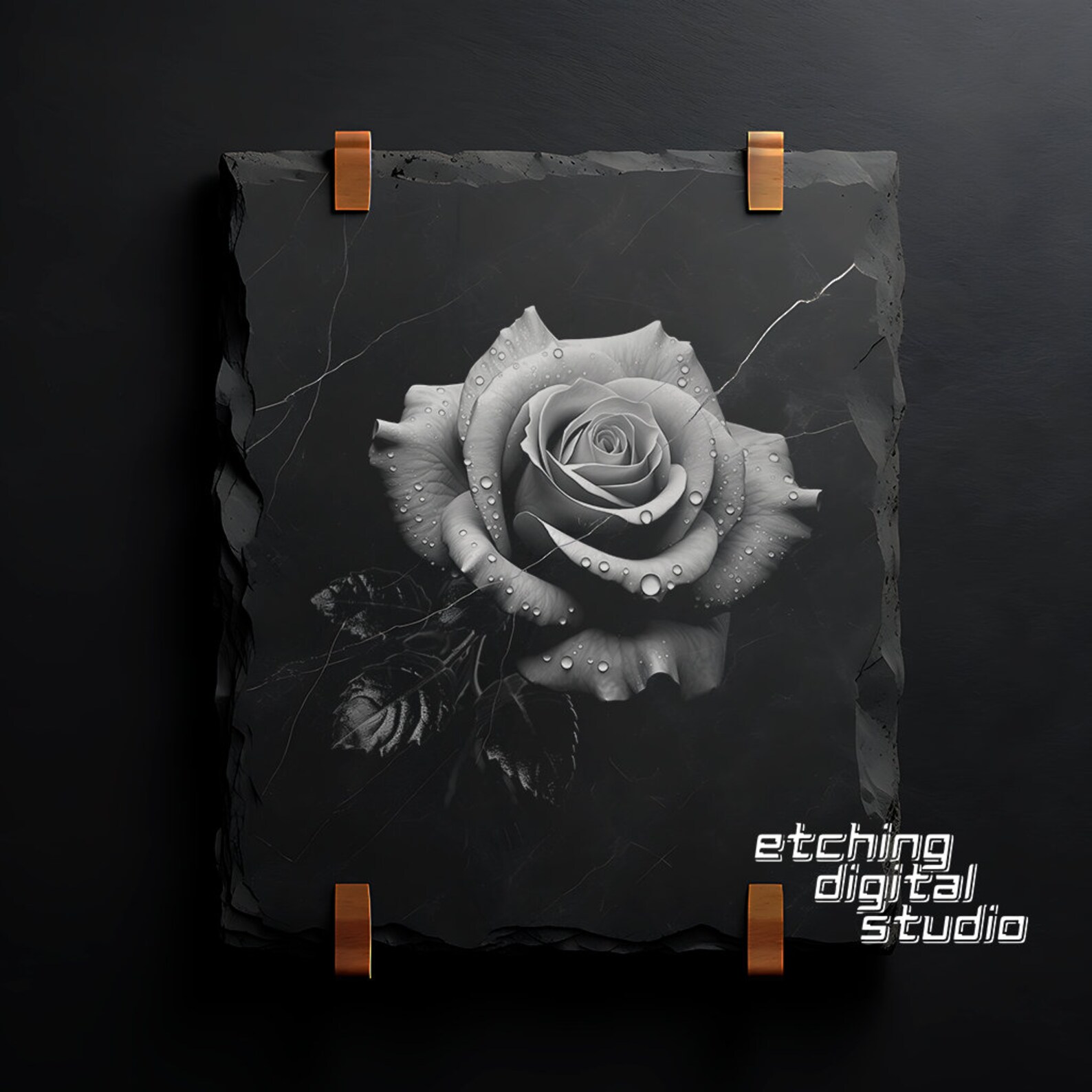 Rose PNG for CNC Laser Engrave, Laser Burn, Glowforge File, Lightburn ...