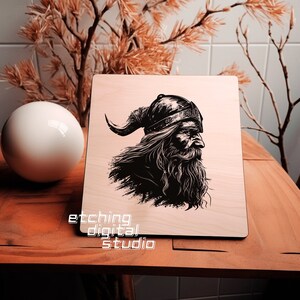 Viking PNG for CNC Laser Engrave, Laser Burn, Glowforge File, Lightburn ...
