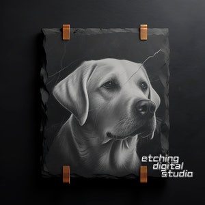 Labrador Retriever PNG for CNC Laser Engrave, Laser Burn, Glowforge ...