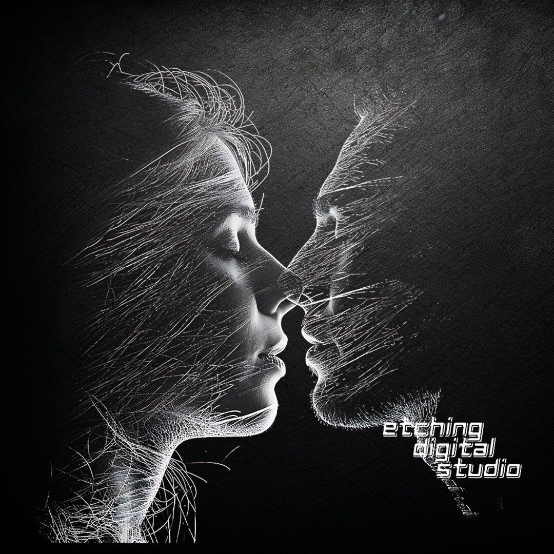 Love Couple PNG for CNC Laser Engrave, Valentine's Day, Laser Burn ...