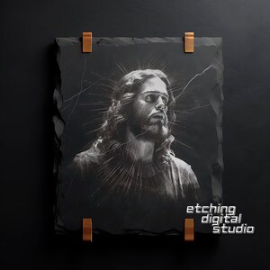 Jesus Christ PNG for CNC Laser Engrave, Laser Burn, Glowforge File ...