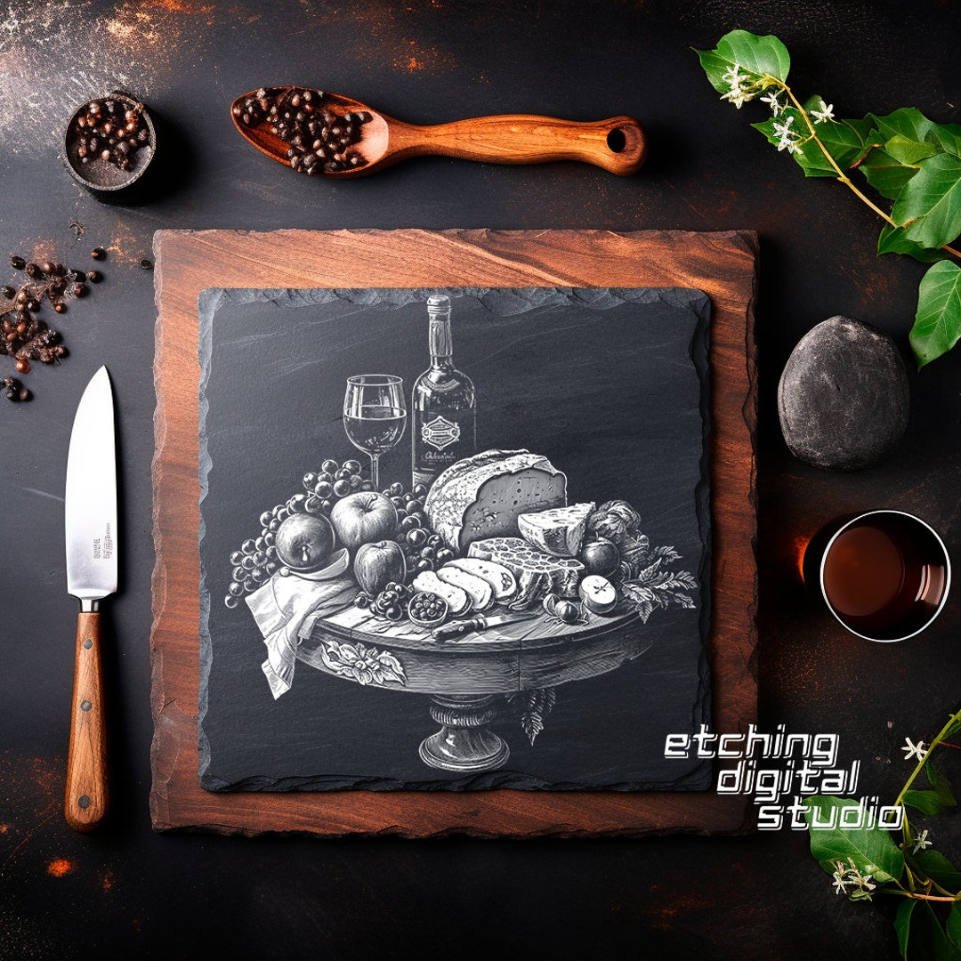 Kitchen Board Slate PNG Slate Coasters Engraved Slate Boards Etching ...