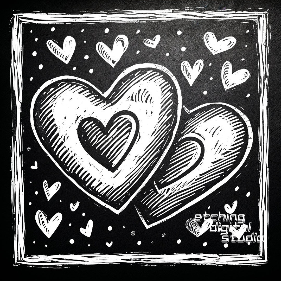 Hearts Slate PNG | Slate Coasters Engraved | Slate Boards Etching | DIY ...
