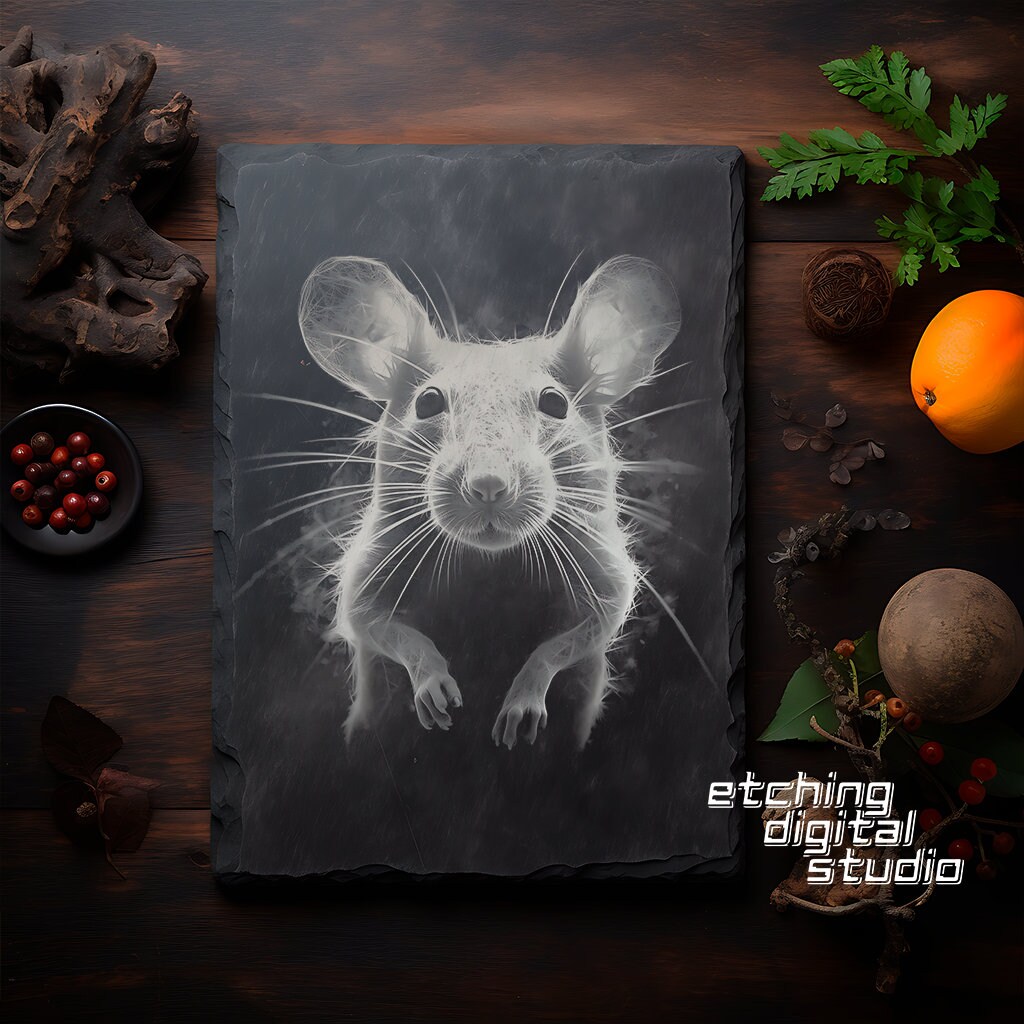Little Rat PNG for CNC Laser Engrave, Laser Burn, Glowforge File ...