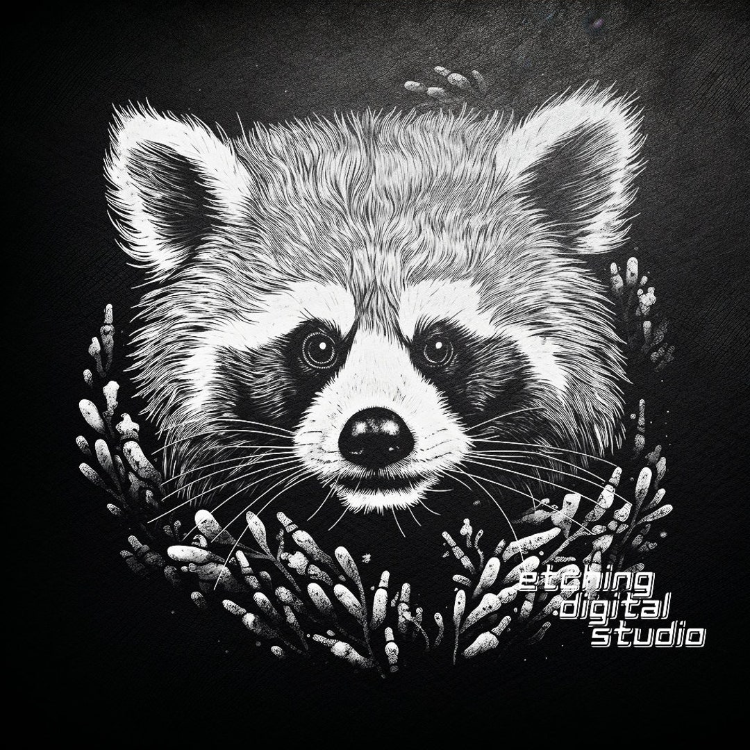 Red Panda PNG for CNC Laser Engrave, Laser Burn, Glowforge File ...