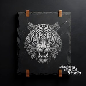 Tiger PNG for CNC Laser Engrave, Laser Burn, Animal, Wildlife ...