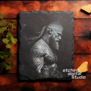 Viking Warrior PNG for CNC Laser Engrave, Laser Burn, Glowforge File ...
