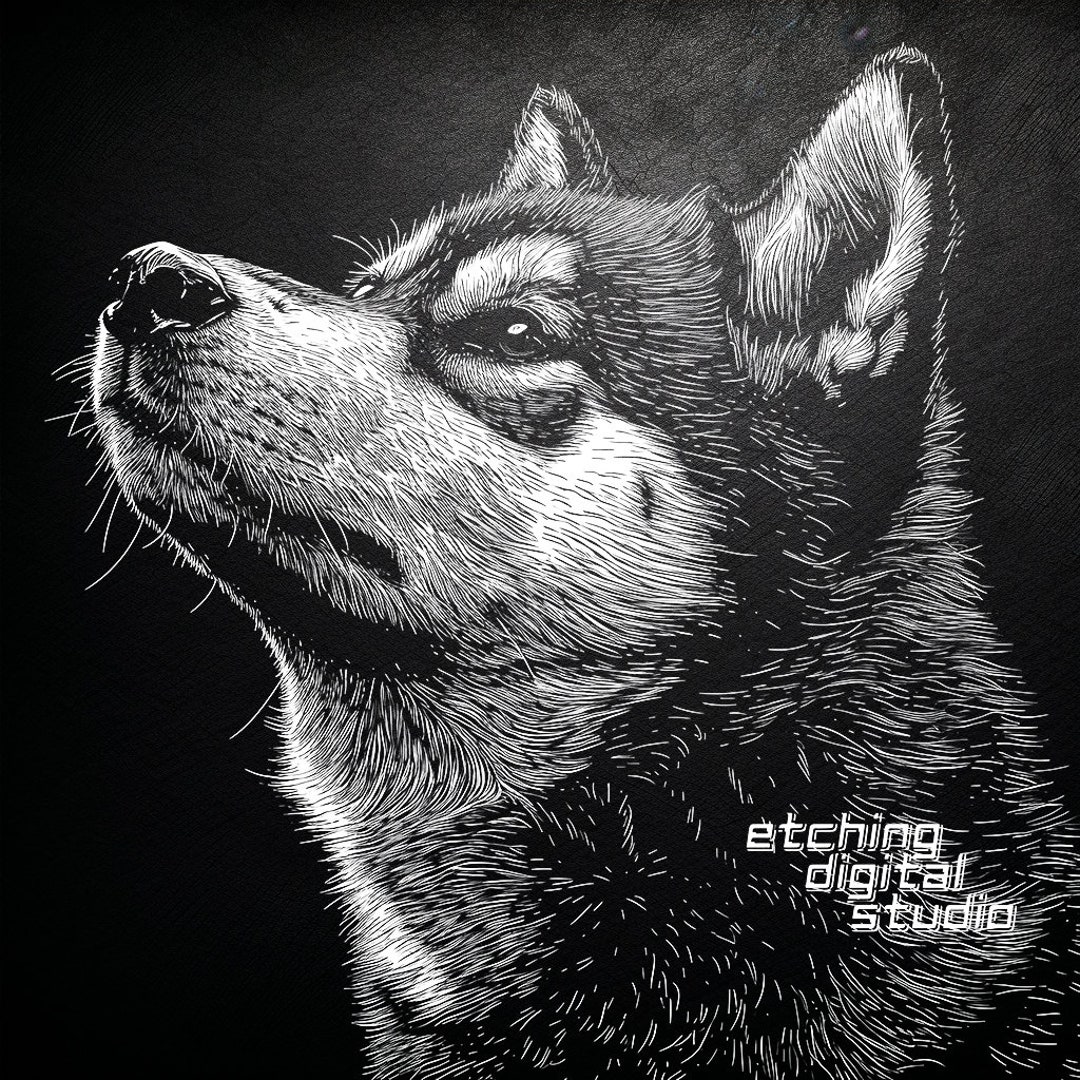 Akita Dog Breed Slate PNG | Slate Coasters Engraved | Slate Boards ...
