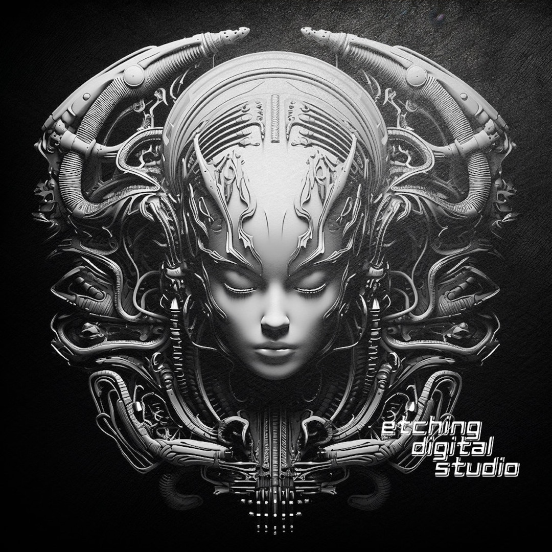 Alien PNG for CNC Laser Engrave, Laser Burn, Glowforge File, Lightburn ...