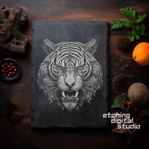 Tiger PNG for CNC Laser Engrave, Laser Burn, Animal, Wildlife ...