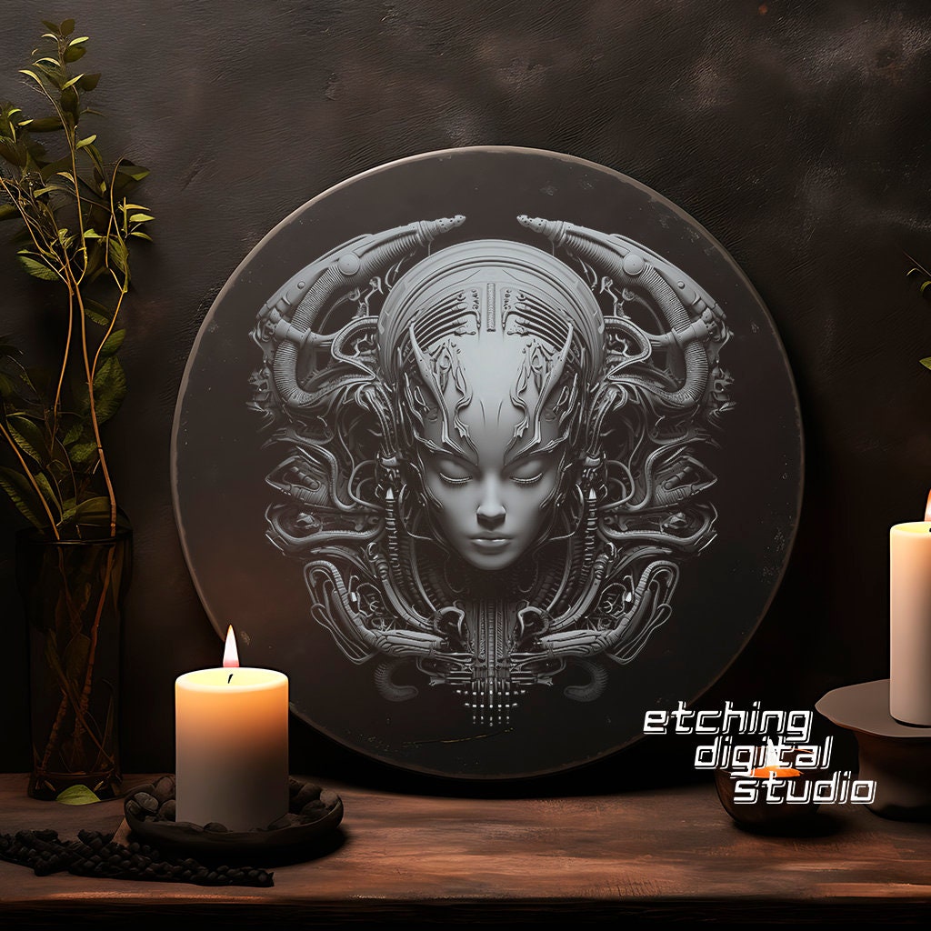 Alien PNG for CNC Laser Engrave Laser Burn Glowforge File - Etsy