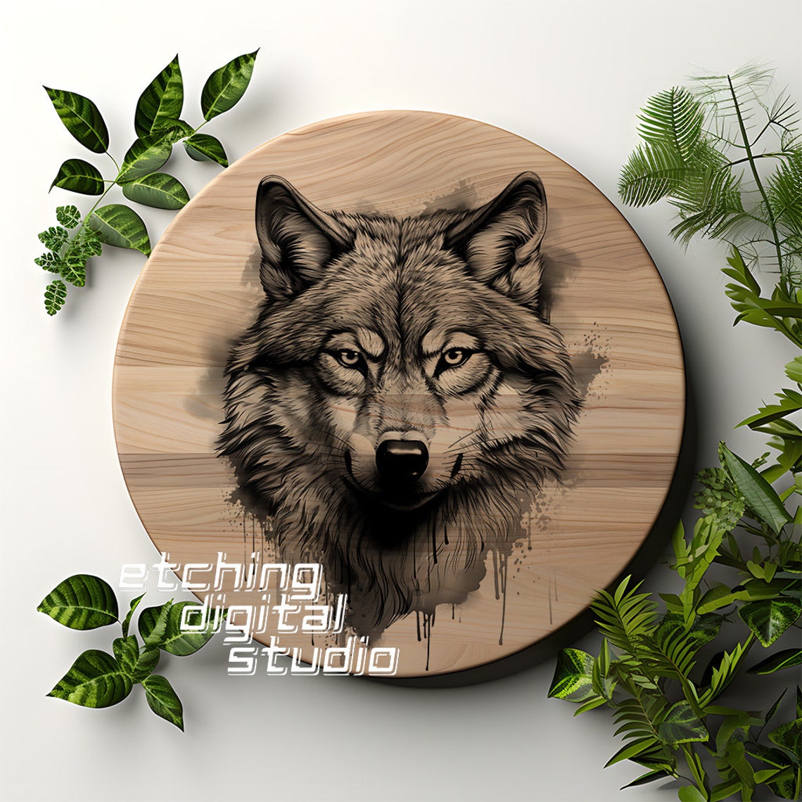 Wolf PNG for CNC Laser Engrave Laser Burn Glowforge File - Etsy