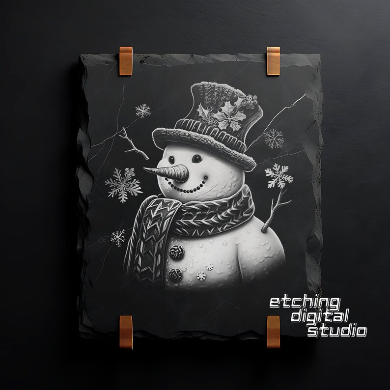 Snowman PNG for CNC Laser Engrave, Cnc Art Laser Burn, Glowforge File ...