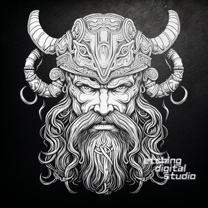 Viking Design PNG for CNC Laser Engrave, Laser Burn, Glowforge File ...