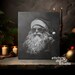 Cool Santa Claus PNG for CNC Laser Engrave, Laser Burn, Glowforge File ...