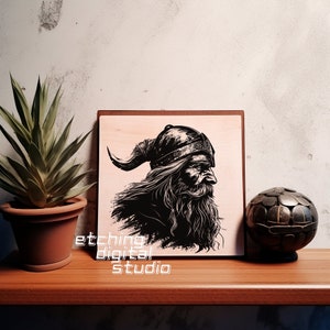 Viking PNG for CNC Laser Engrave, Laser Burn, Glowforge File, Lightburn ...