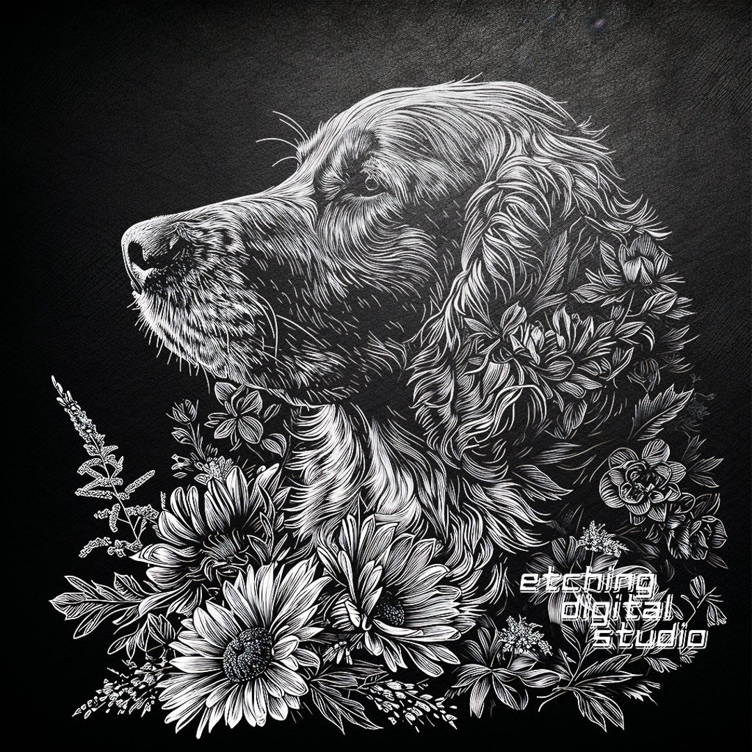 Dog Labrador PNG for CNC Laser Engrave, Laser Burn, Glowforge File ...