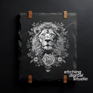 Lion PNG for CNC Laser Engrave, Laser Burn, Glowforge File, Lightburn ...