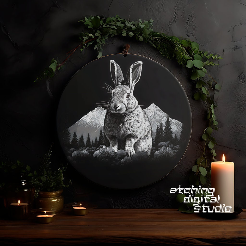 Rabbit Mountain PNG for CNC Laser Engrave Laser Burn - Etsy