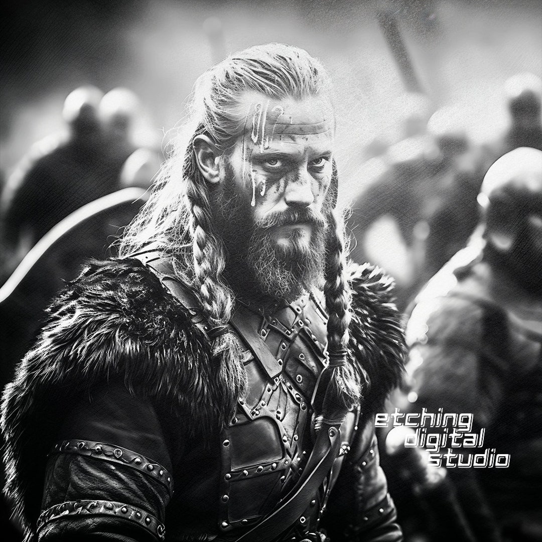 Viking Warrior PNG for CNC Laser Engrave, Laser Burn, Glowforge File ...