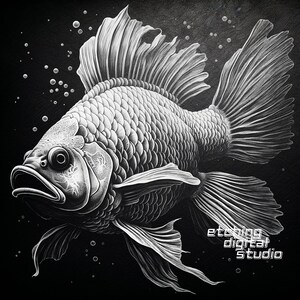 Fish PNG for CNC Laser Engrave, Laser Burn, Glowforge File, Lightburn ...