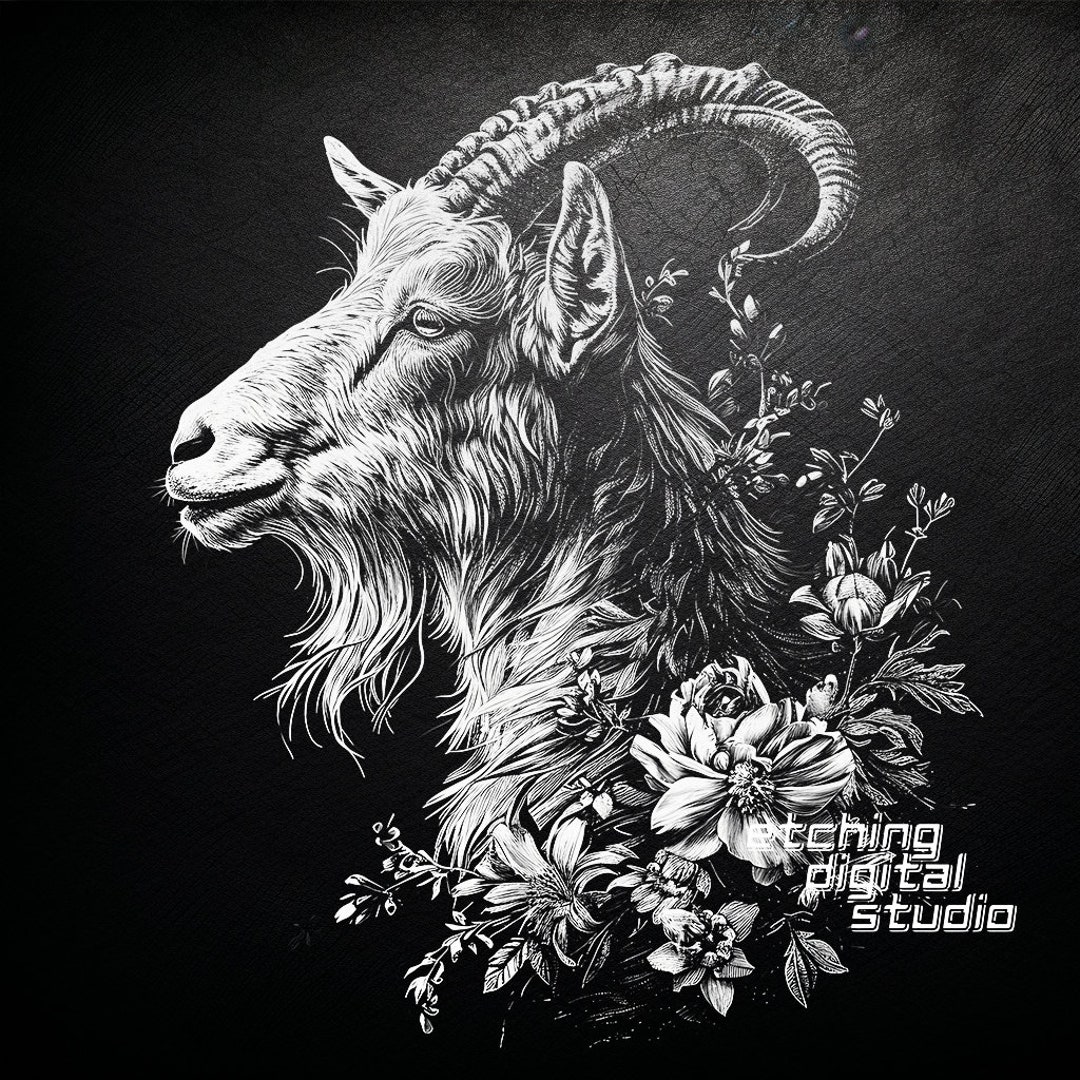 Bighorn Sheep PNG for CNC Laser Engrave, Laser Burn, Glowforge File ...