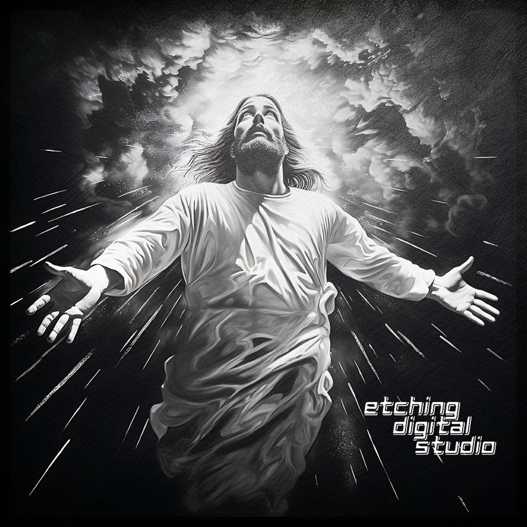 Jesus PNG for CNC Laser Engrave, Laser Burn, Glowforge File, Lightburn ...
