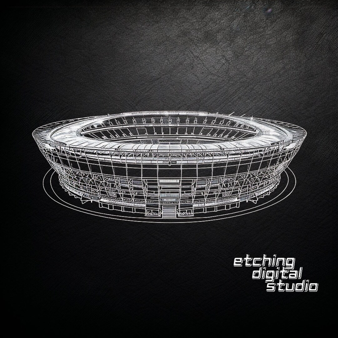 Stadium PNG for CNC Laser Engrave, Laser Burn, Glowforge File ...