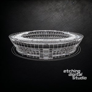 Stadium PNG for CNC Laser Engrave, Laser Burn, Glowforge File ...