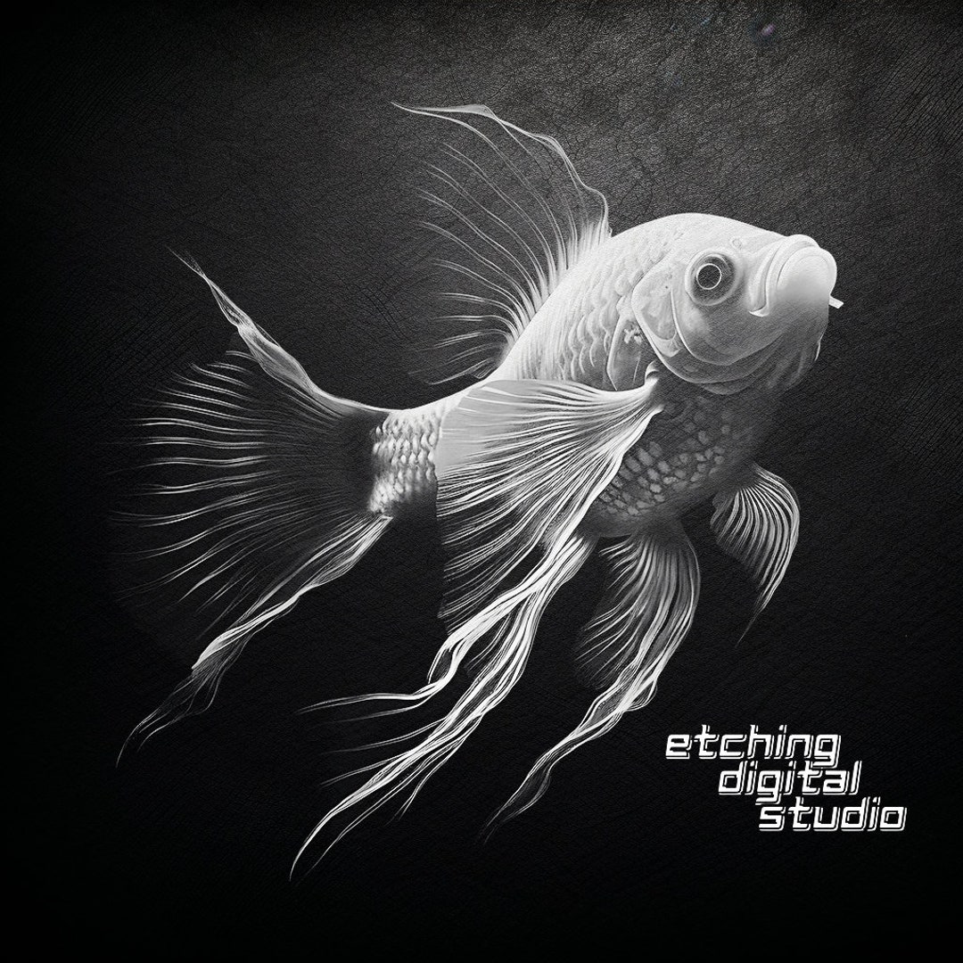 Fish PNG for CNC Laser Engrave, Laser Burn, Glowforge File, Lightburn ...